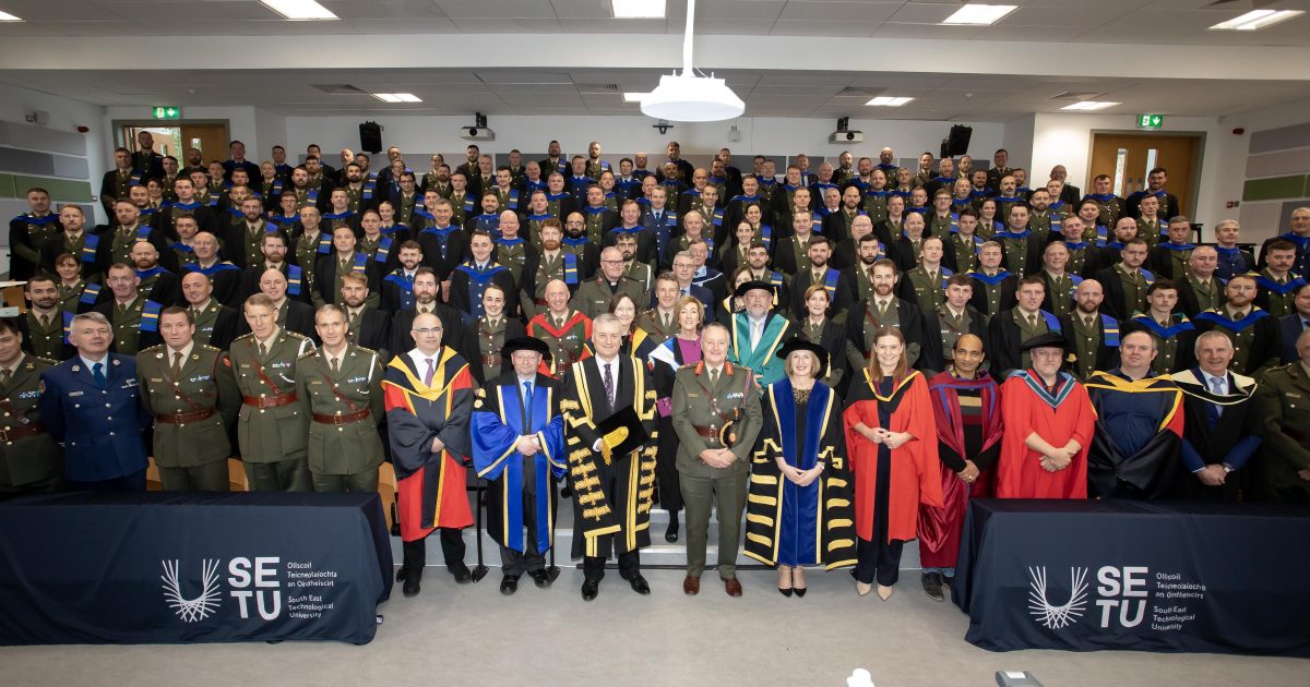 SETU | Over 200 members of the Irish Defence Forces graduate at SETU