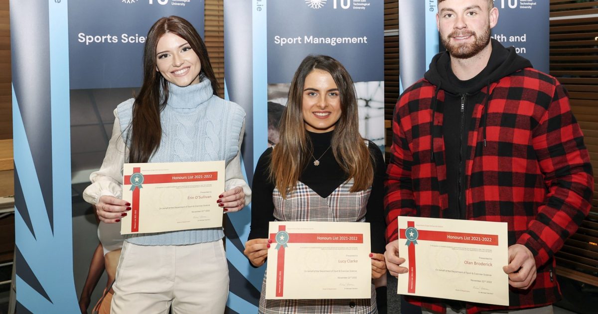 SETU | Department of Sport & Exercise Science Honours List 2021-2022