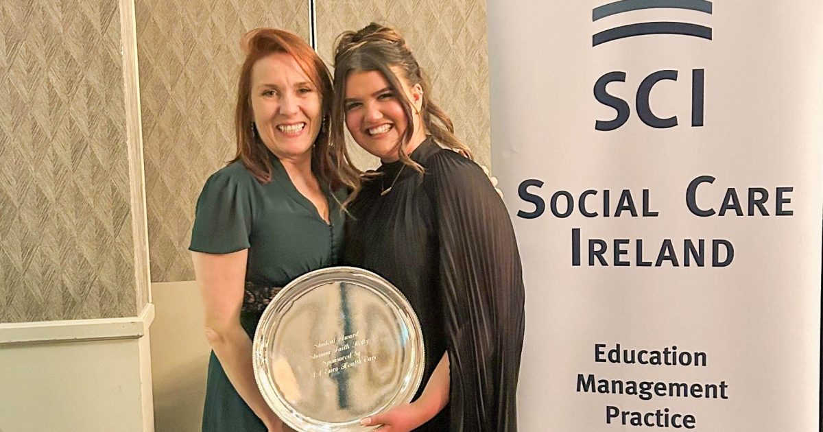SETU | National recognition for SETU student with Social Care Ireland…