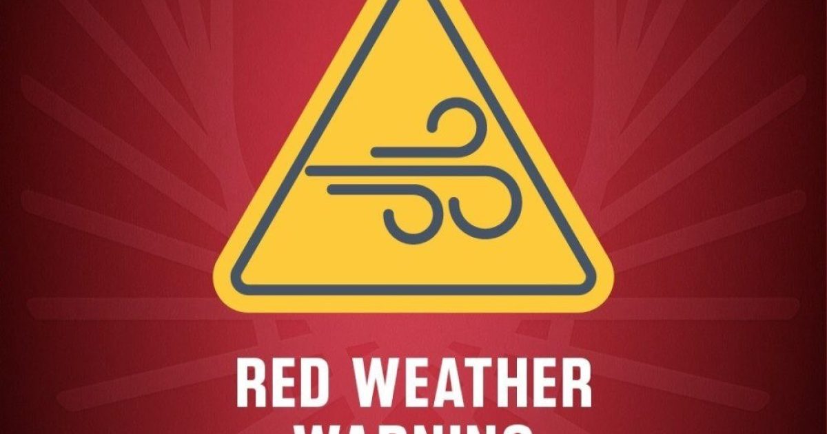 SETU | Update: SETU to close fully on Friday due to status red wind…